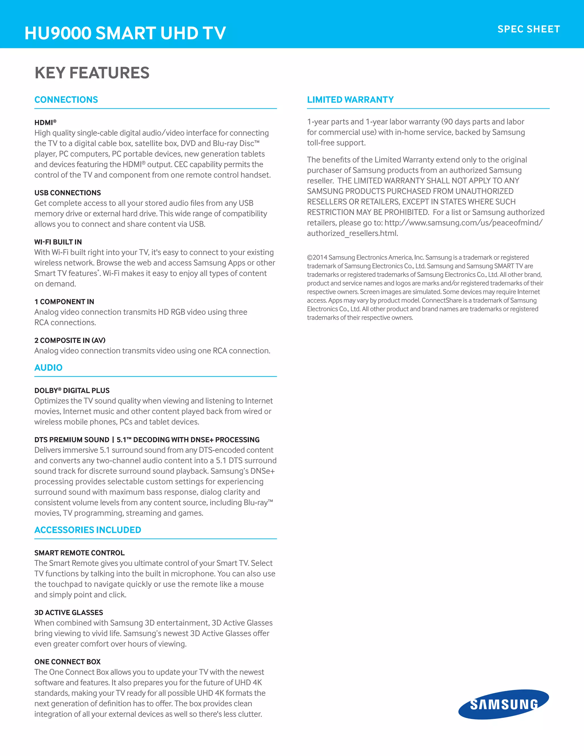 Hu9000 spec sheet_7_31_14 | PDF