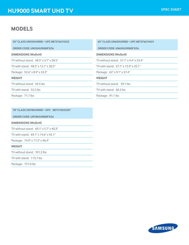 Hu9000 spec sheet_7_31_14 | PDF