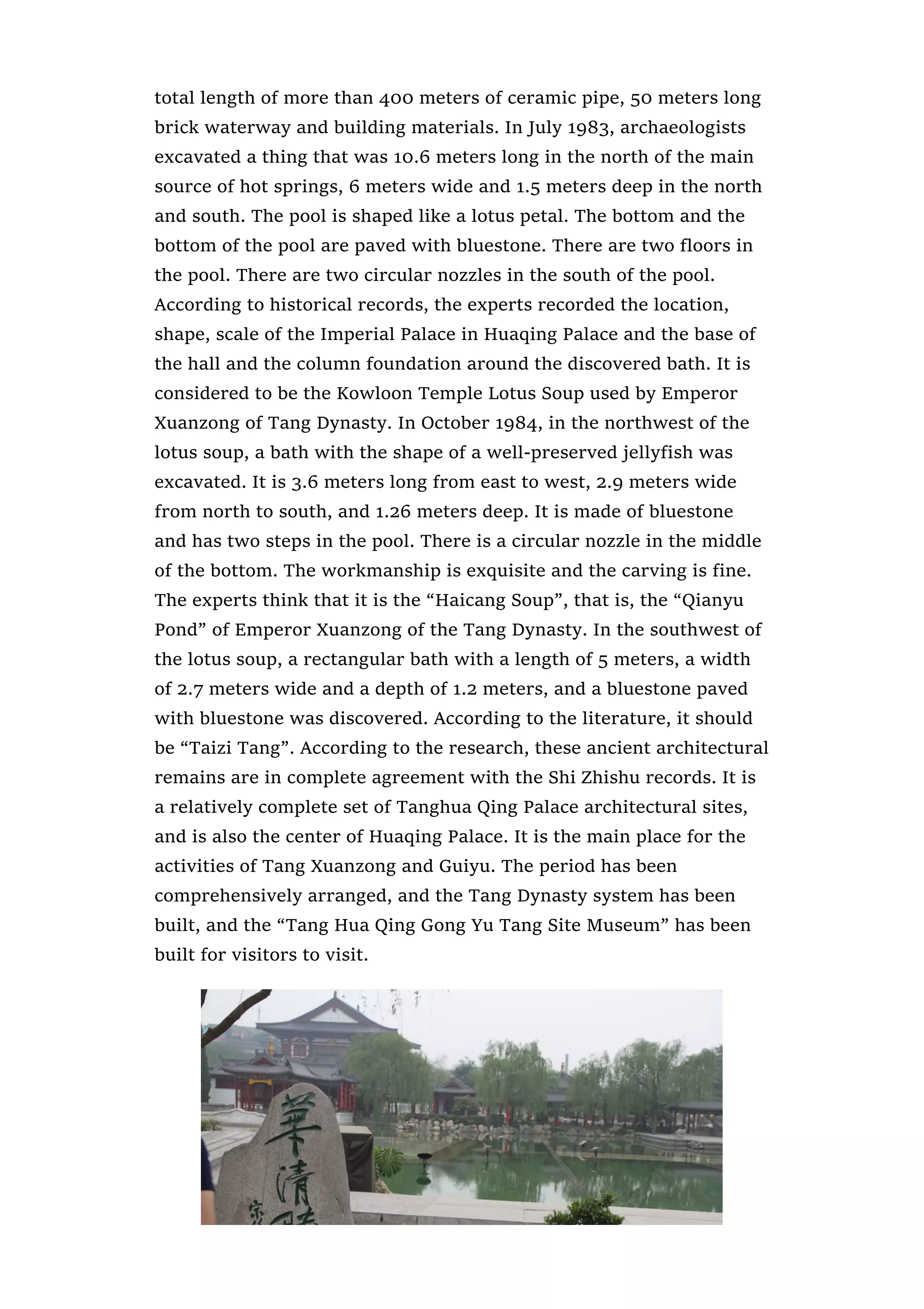 Huaqing pool scenic area | PDF