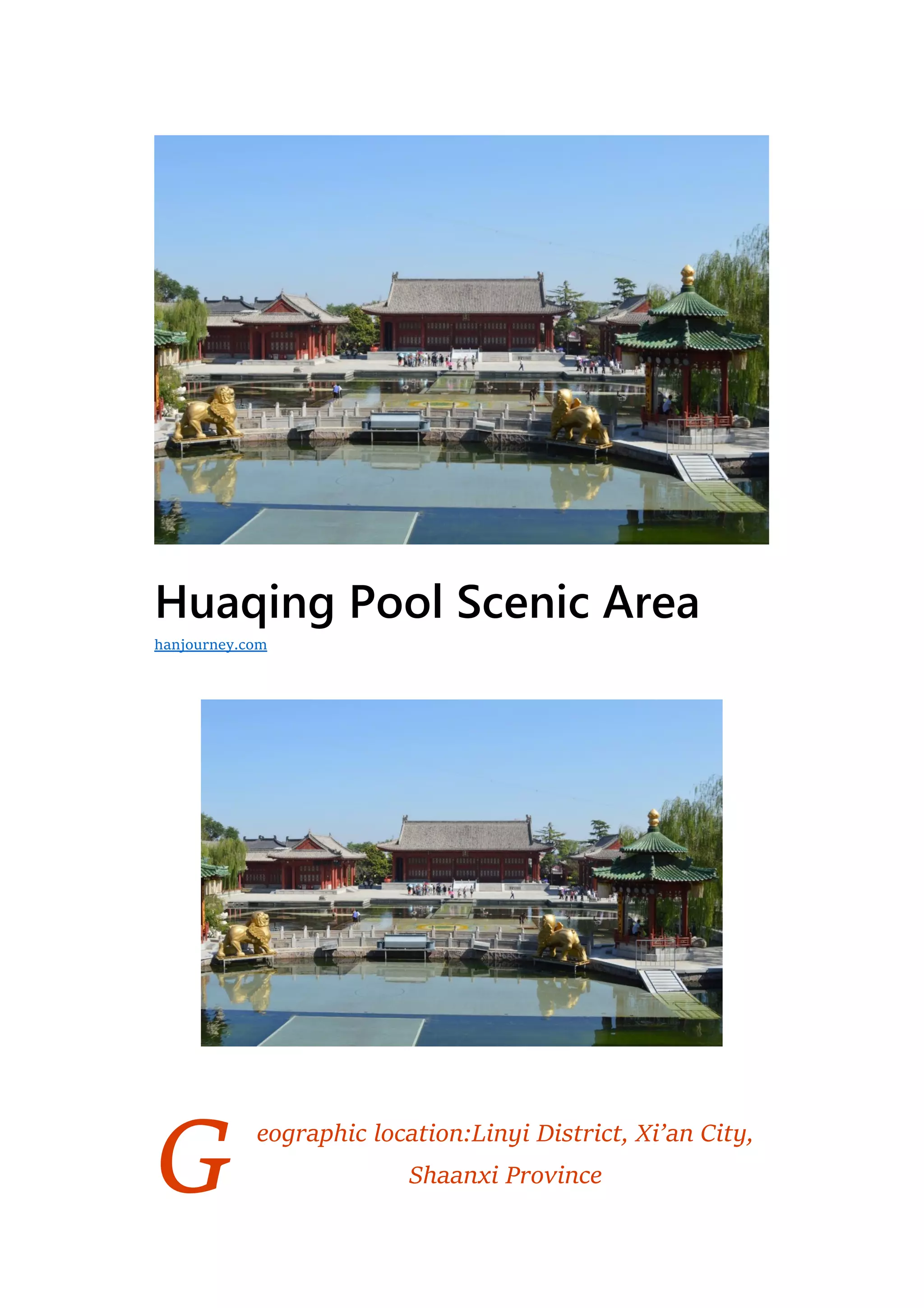 Huaqing pool scenic area | PDF
