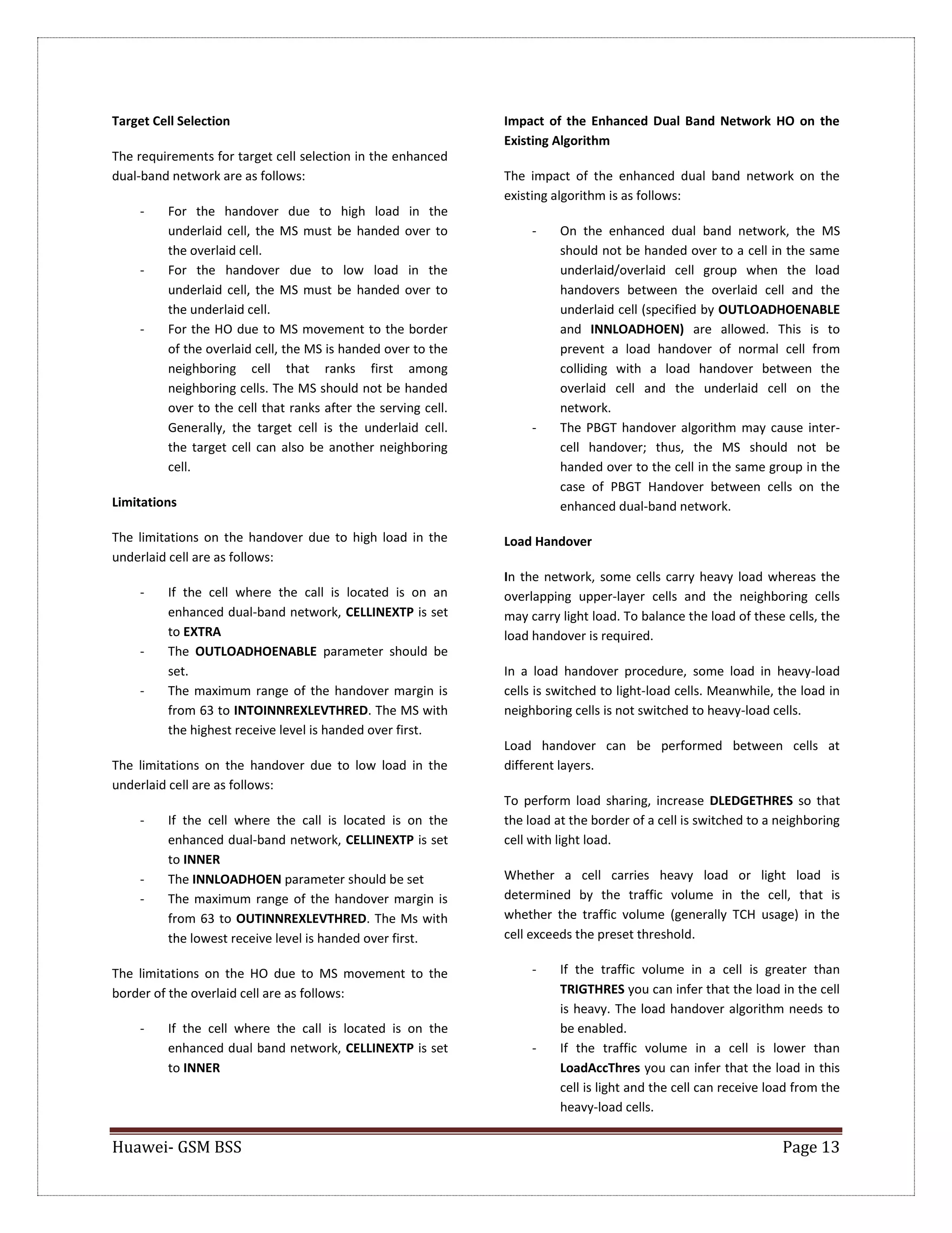 08102014_Huawei handovers-handover-algo | PDF