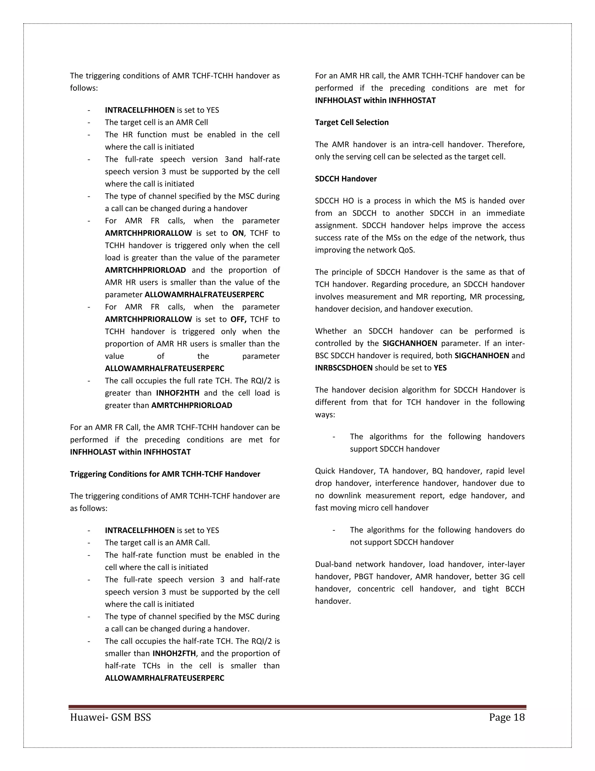 08102014_Huawei handovers-handover-algo | PDF