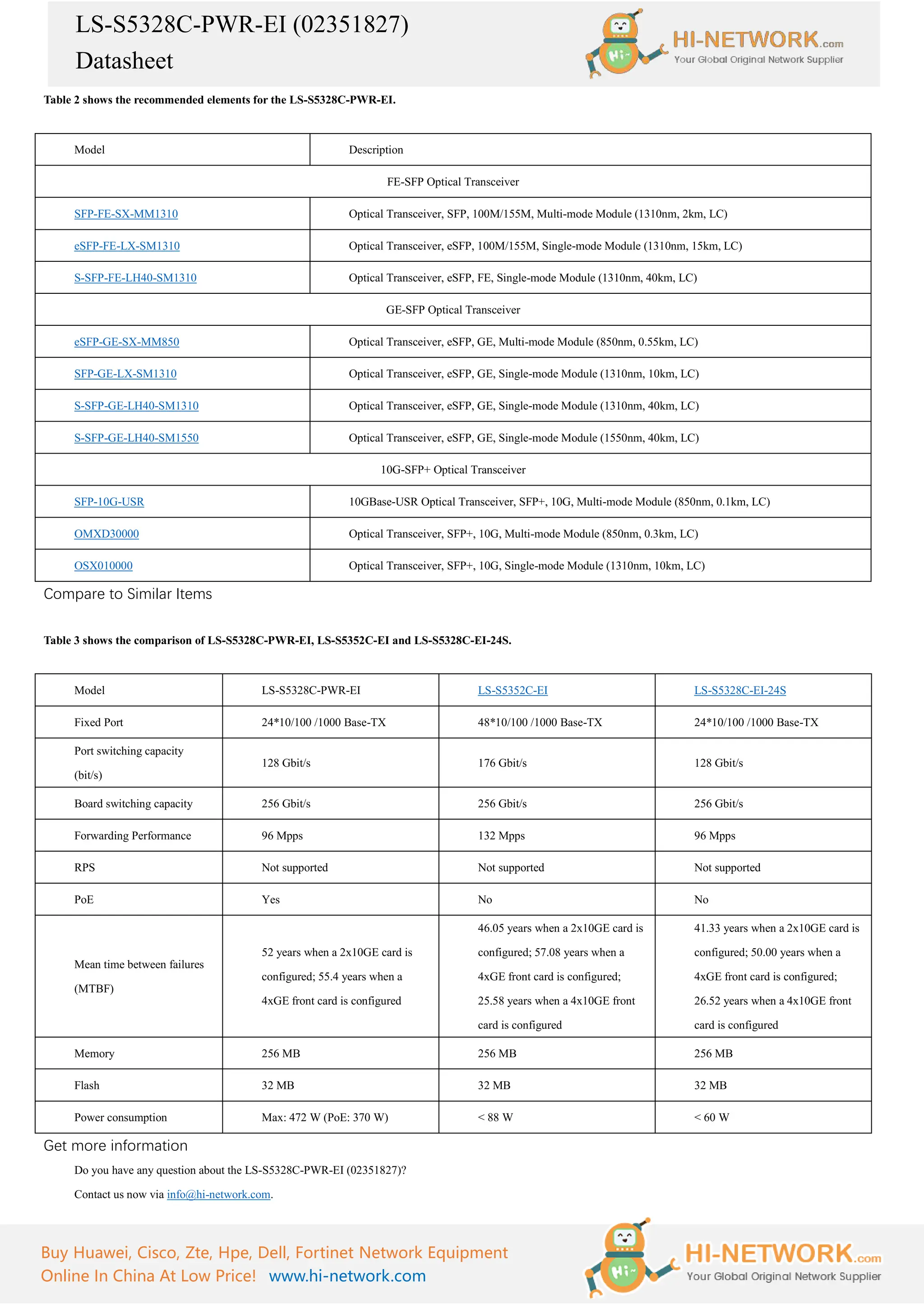 huawei-ls-s5328c-pwr-ei-brochure-datasheet.pdf | Computer Peripherals | Computing