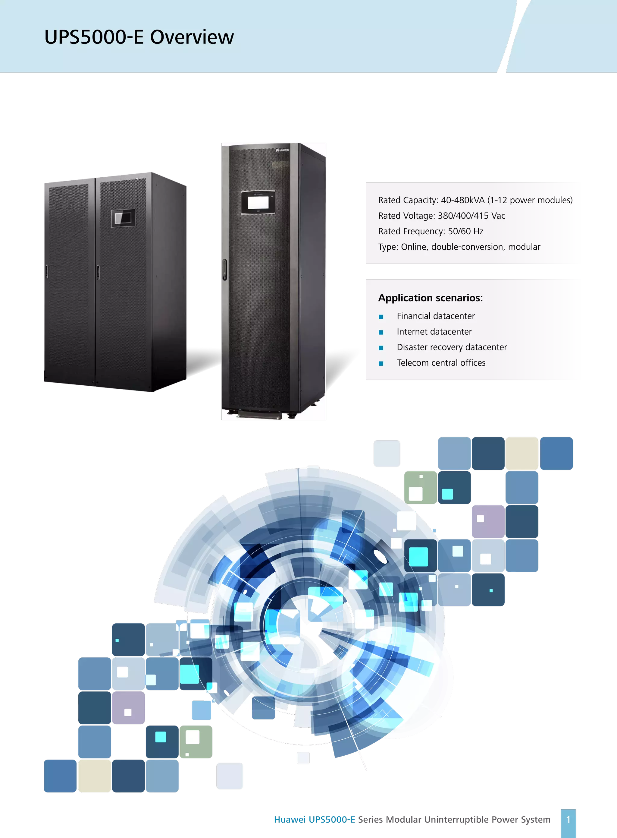 Huawei Modular UPS Systems UPS5000E Sereis | PDF