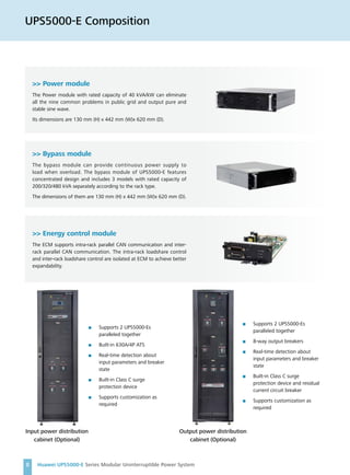 Huawei Modular UPS Systems UPS5000E Sereis | PDF