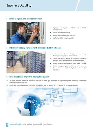 Huawei Modular UPS Systems UPS5000E Sereis | PDF