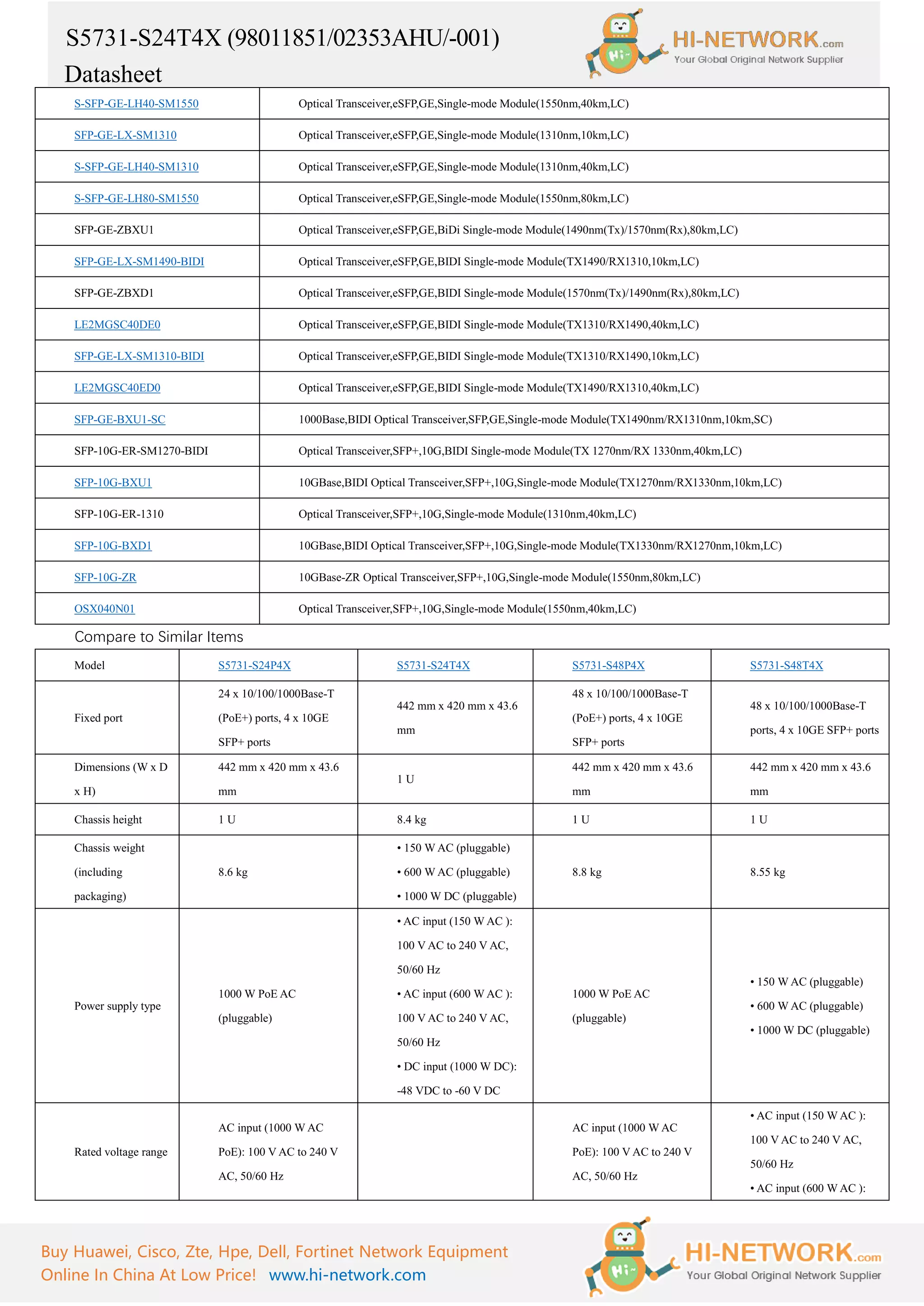 huawei-s5731-s24t4x-brochure-datasheet.pdf | Computer Peripherals | Computing