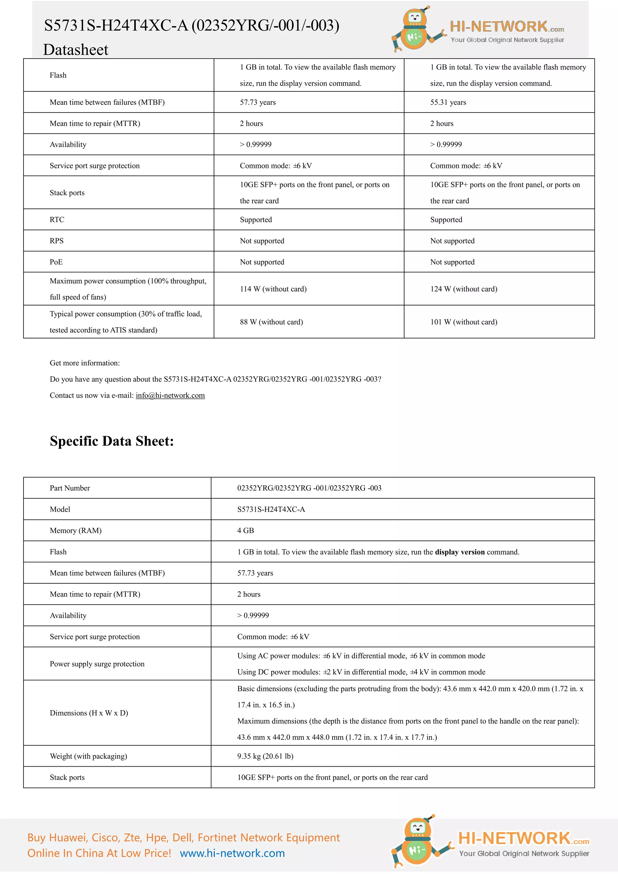 huawei-s5731s-h24t4xc-a-brochure-datasheet.pdf | Computer Peripherals | Computing