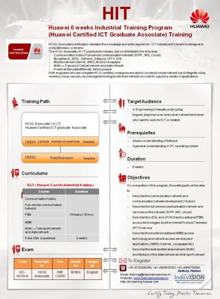 Huawei 6weeks training | PDF