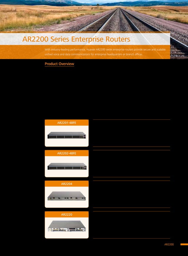 Huawei ar2200 series enterprise routers datasheet | PDF | Internet ...