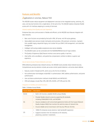 Huawei ar2200 series enterprise routers datasheet | PDF | Internet ...
