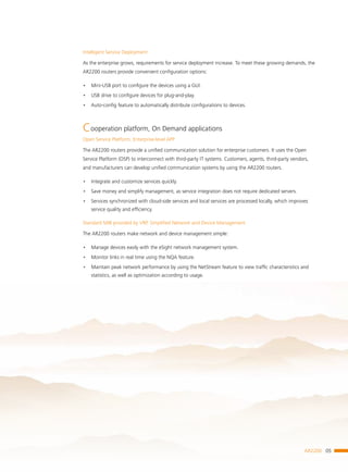 Huawei ar2200 series enterprise routers datasheet | PDF