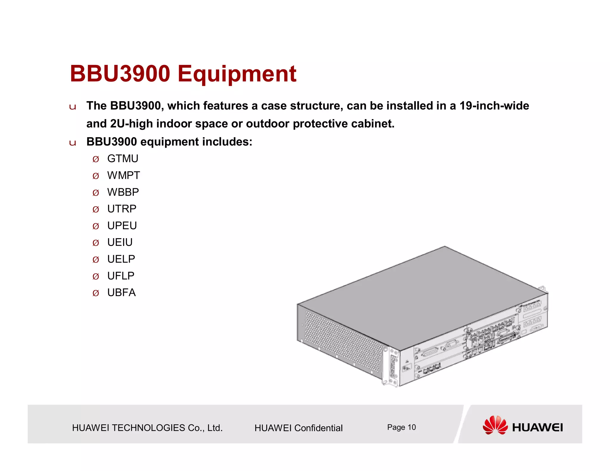 Huawei BTS 3900 Hardware Structure | PDF