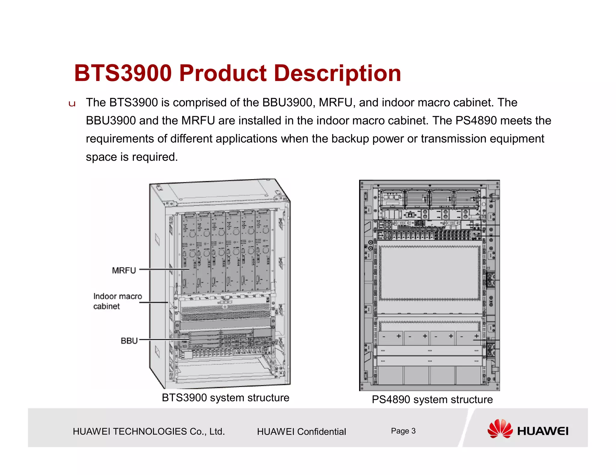 Huawei BTS 3900 Hardware Structure | PDF