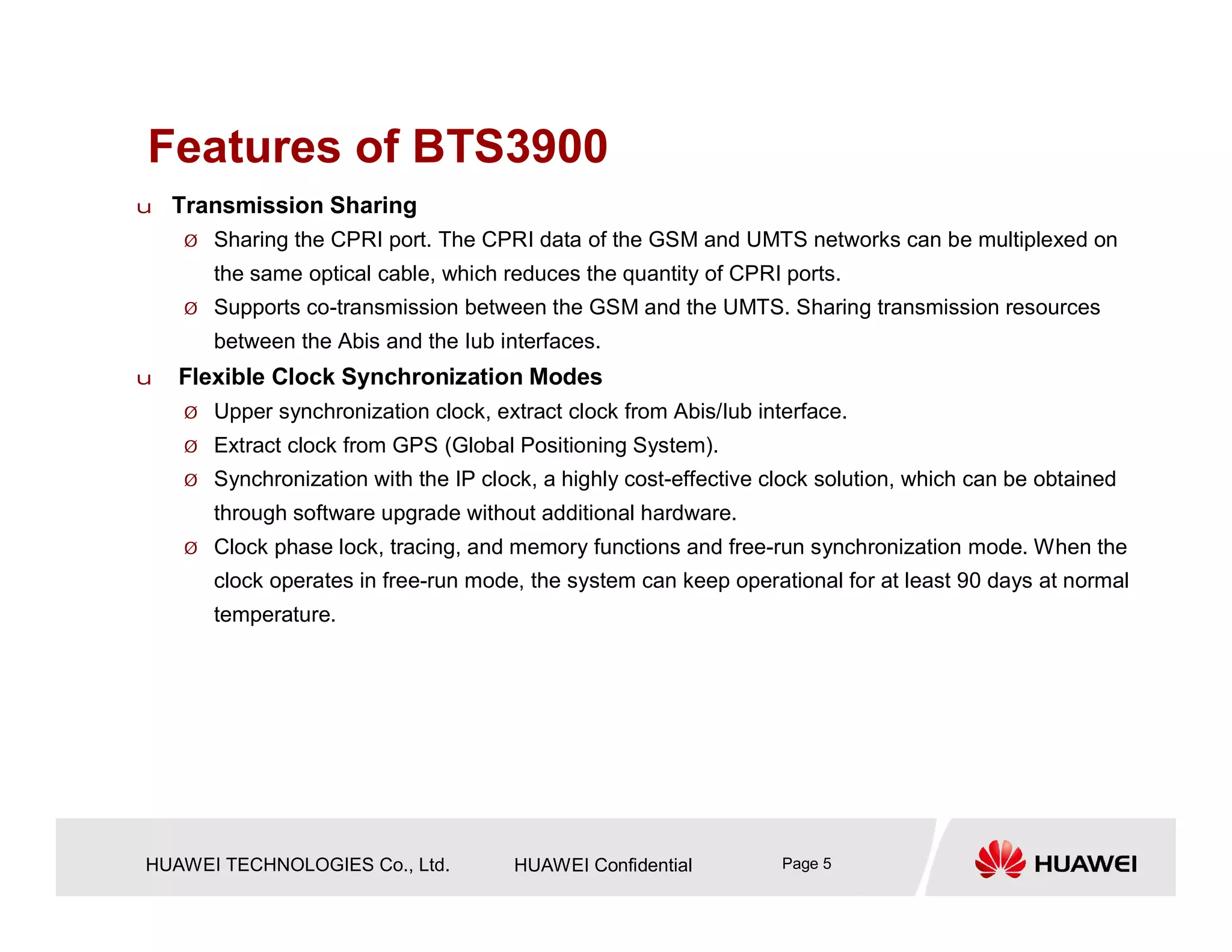 Huawei BTS 3900 Hardware Structure | PDF