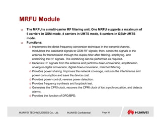Huawei BTS 3900 Hardware Structure | PDF
