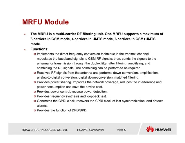 Huawei BTS 3900 Hardware Structure | PDF