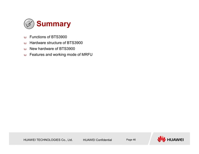 Huawei BTS 3900 Hardware Structure | PDF