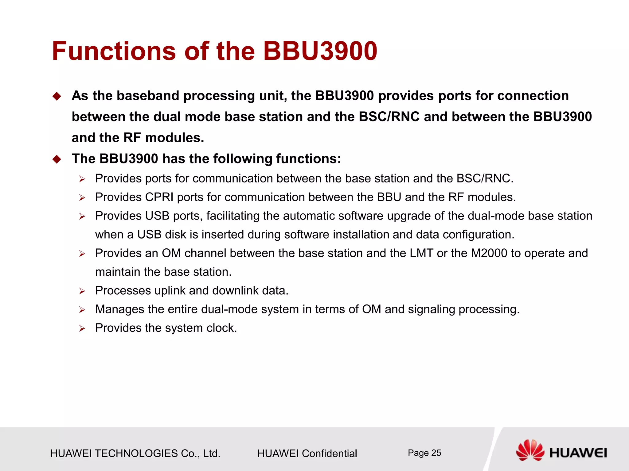 HUAWEI BTS3900 Hardware Structure and Principle-200903-ISSUE1.0-B.ppt