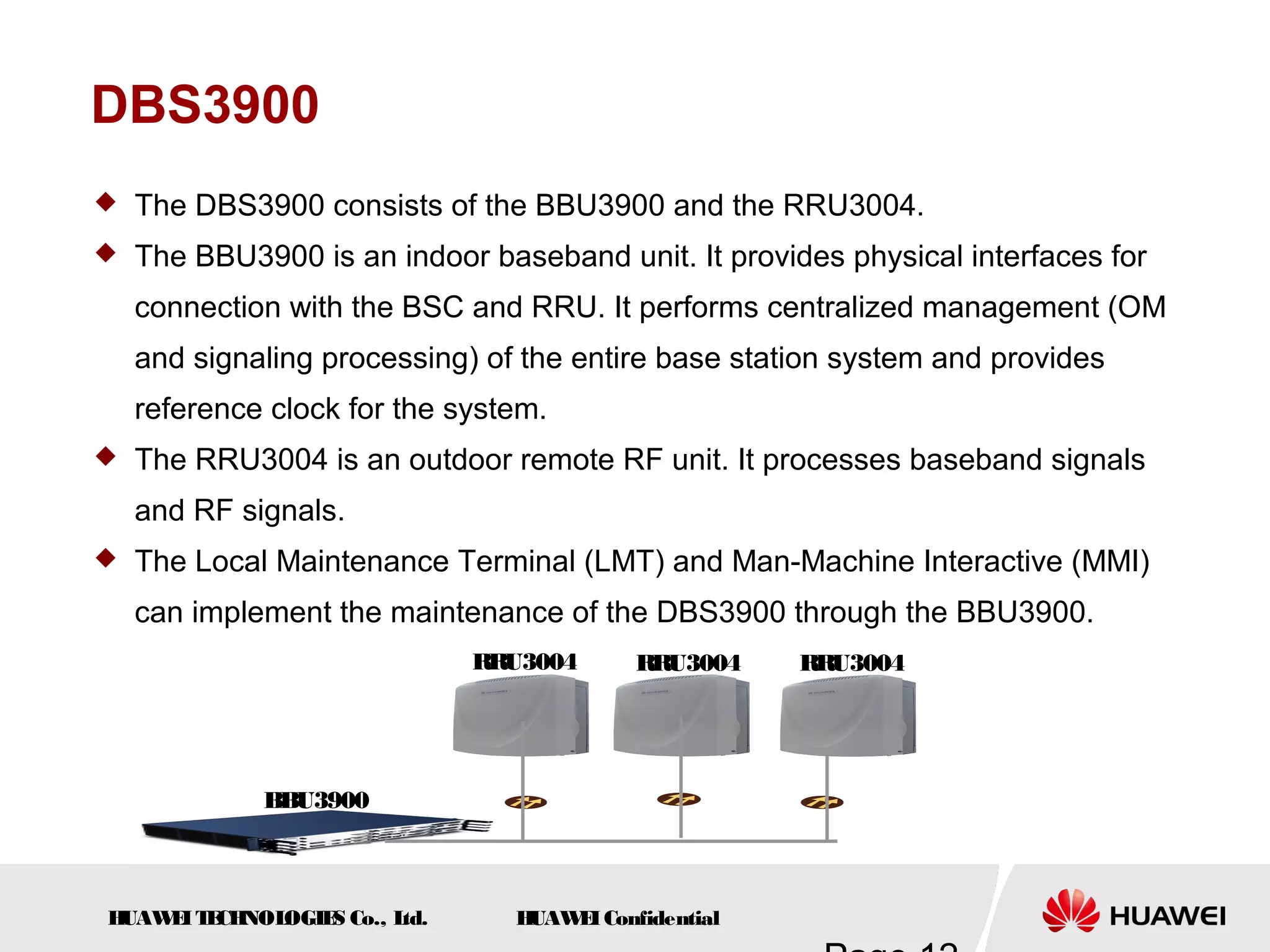 Huawei DBS 3900 Hardware Structure | PDF
