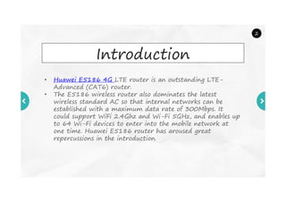 Unlocked Huawei E5186 4G Cat6 Router | PDF