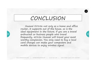 Unlocked Huawei E5186 4G Cat6 Router | PDF