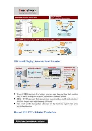 Huawei ftth c b e2 e solution | PDF