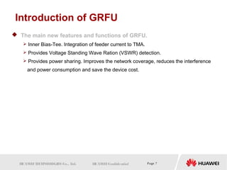 Huawei gsm grfu introduction | PPT