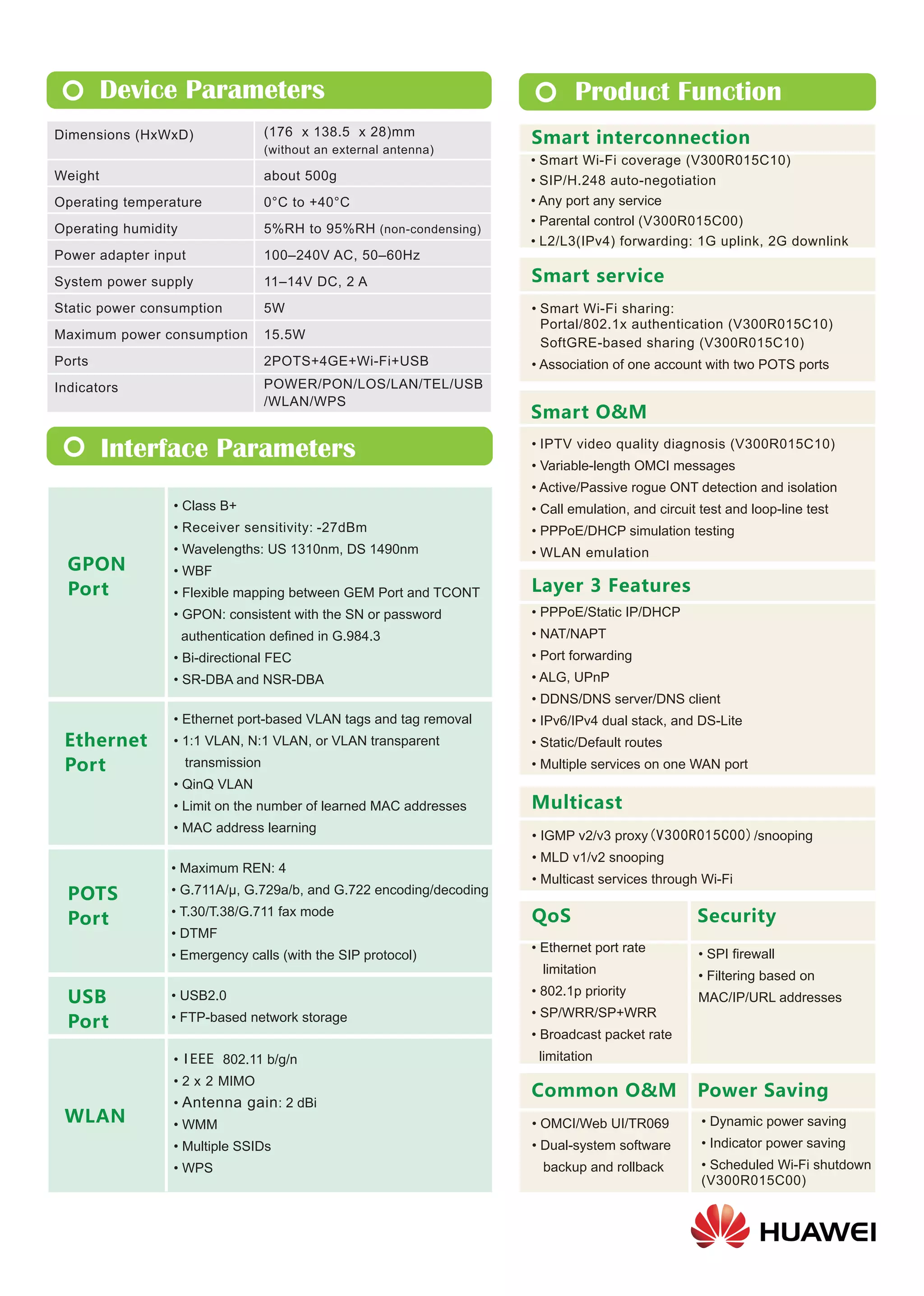 Huawei hg8245 h | PDF