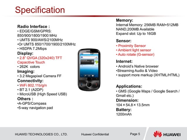 Huawei IDEOS | PPT