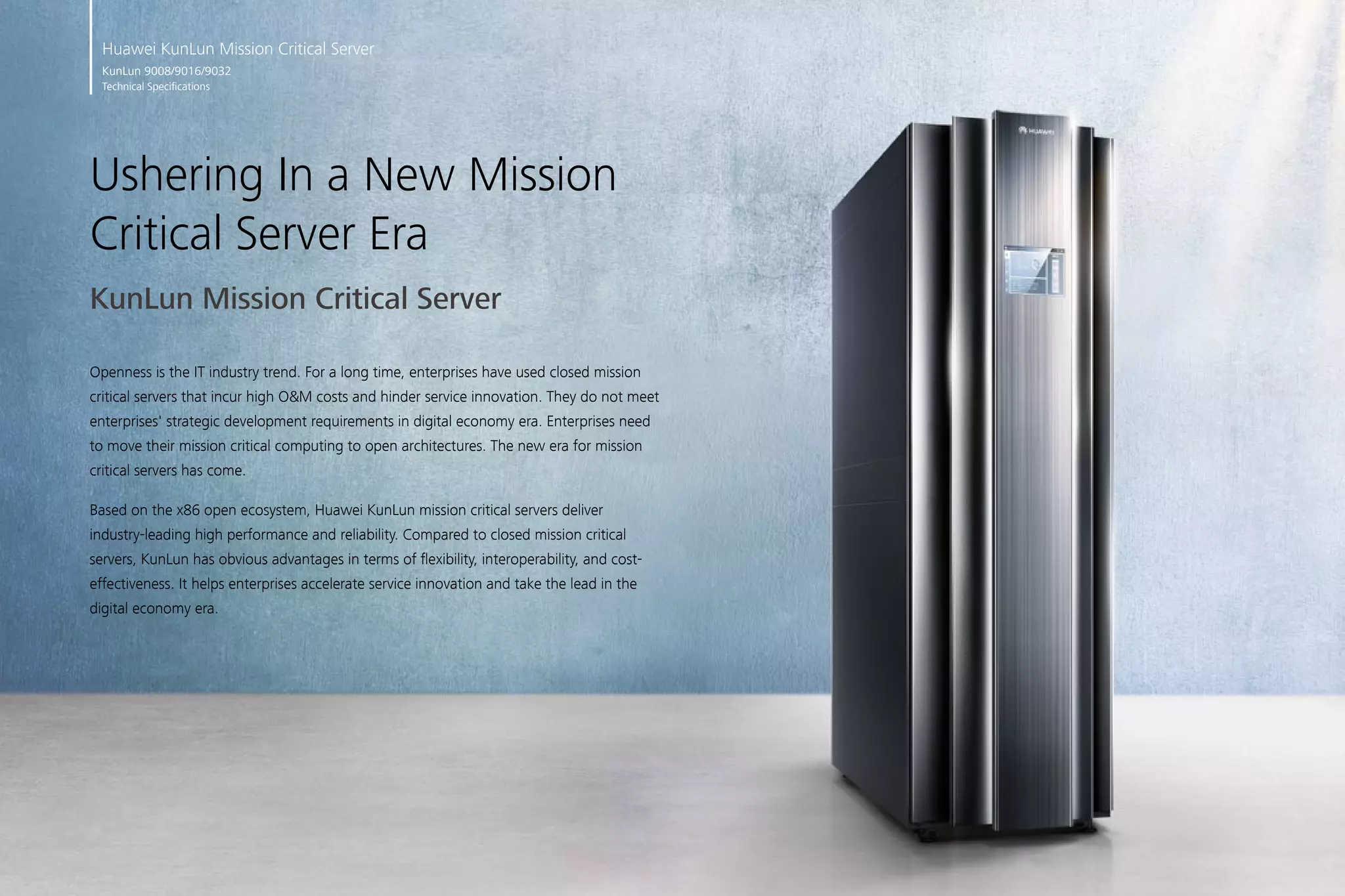 Huawei kun lun mission critical server data sheet | PDF