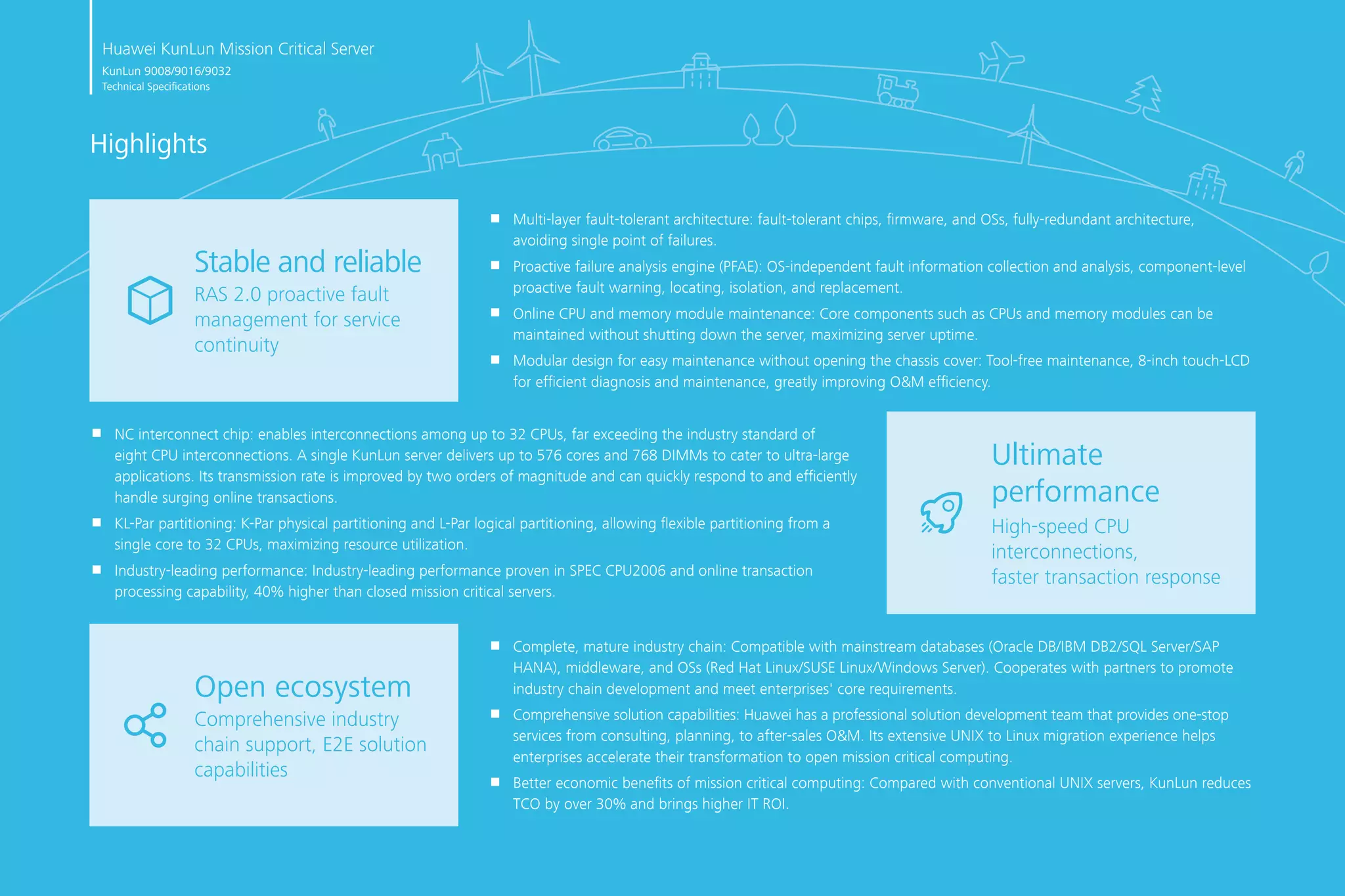 Huawei kun lun mission critical server data sheet | PDF