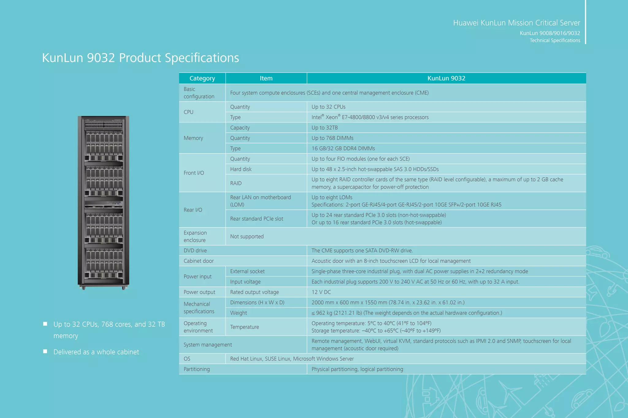 Huawei kun lun mission critical server data sheet | PDF