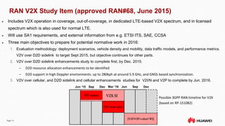 Huawei about LTE V2X Standardisation in 3GPP | PPT