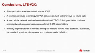 Huawei about LTE V2X Standardisation in 3GPP | PPT