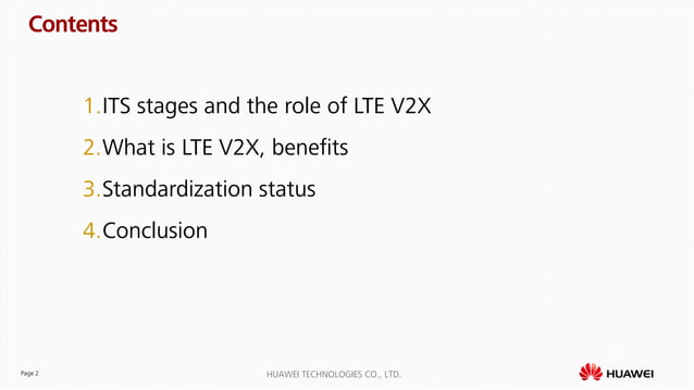 Huawei about LTE V2X Standardisation in 3GPP | PPT