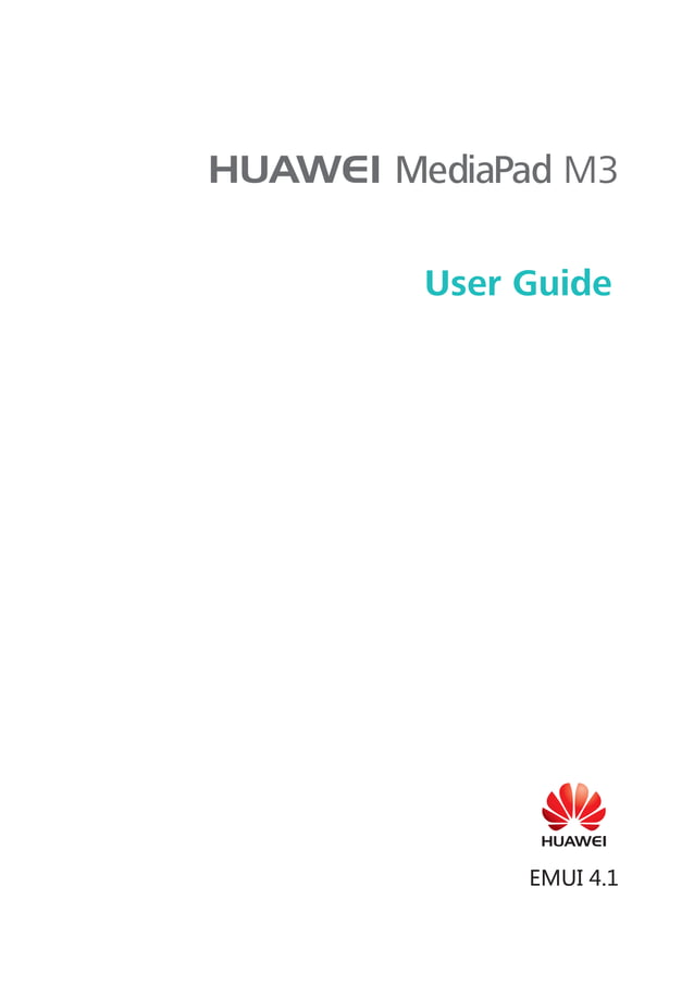 HUAWEI MediaPad M3 8.0 Manual/User Guide | PDF