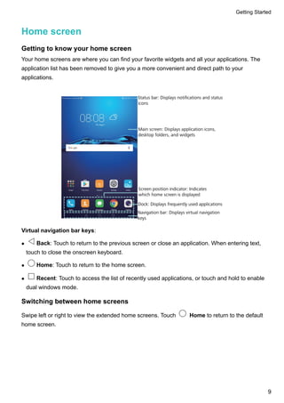 HUAWEI MediaPad M3 8.0 Manual/User Guide | PDF
