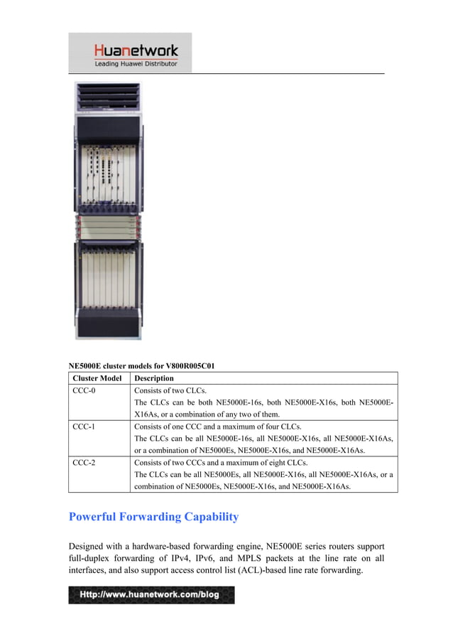 Huawei net engine5000e core router chassis and features | DOC