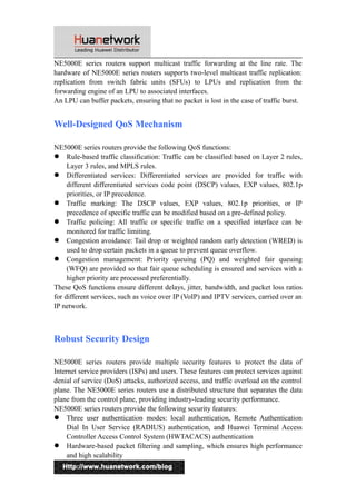 Huawei net engine5000e core router chassis and features | DOC