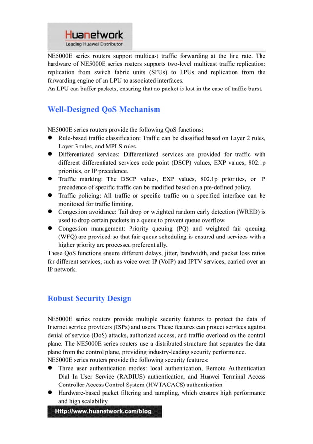 Huawei net engine5000e core router chassis and features | DOC