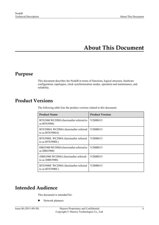 Huawei node b technical-description | PDF