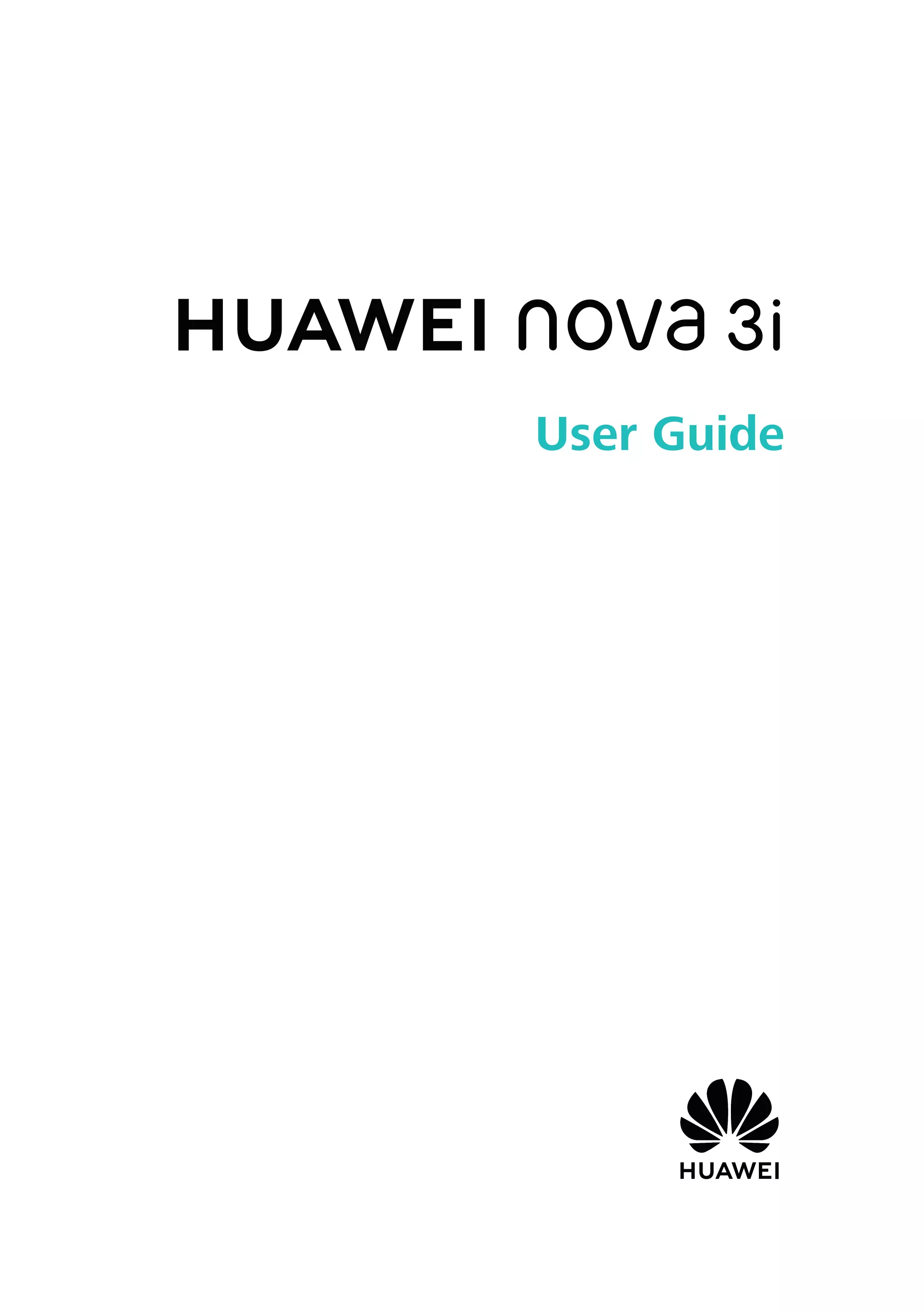 Huawei Nova 3i Manual/User Guide | PDF