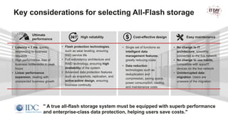 Huawei’s All-Flash Innovation | PPT