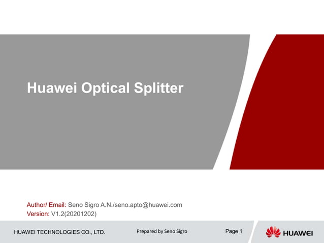 Huawei Optical splitter.pptx