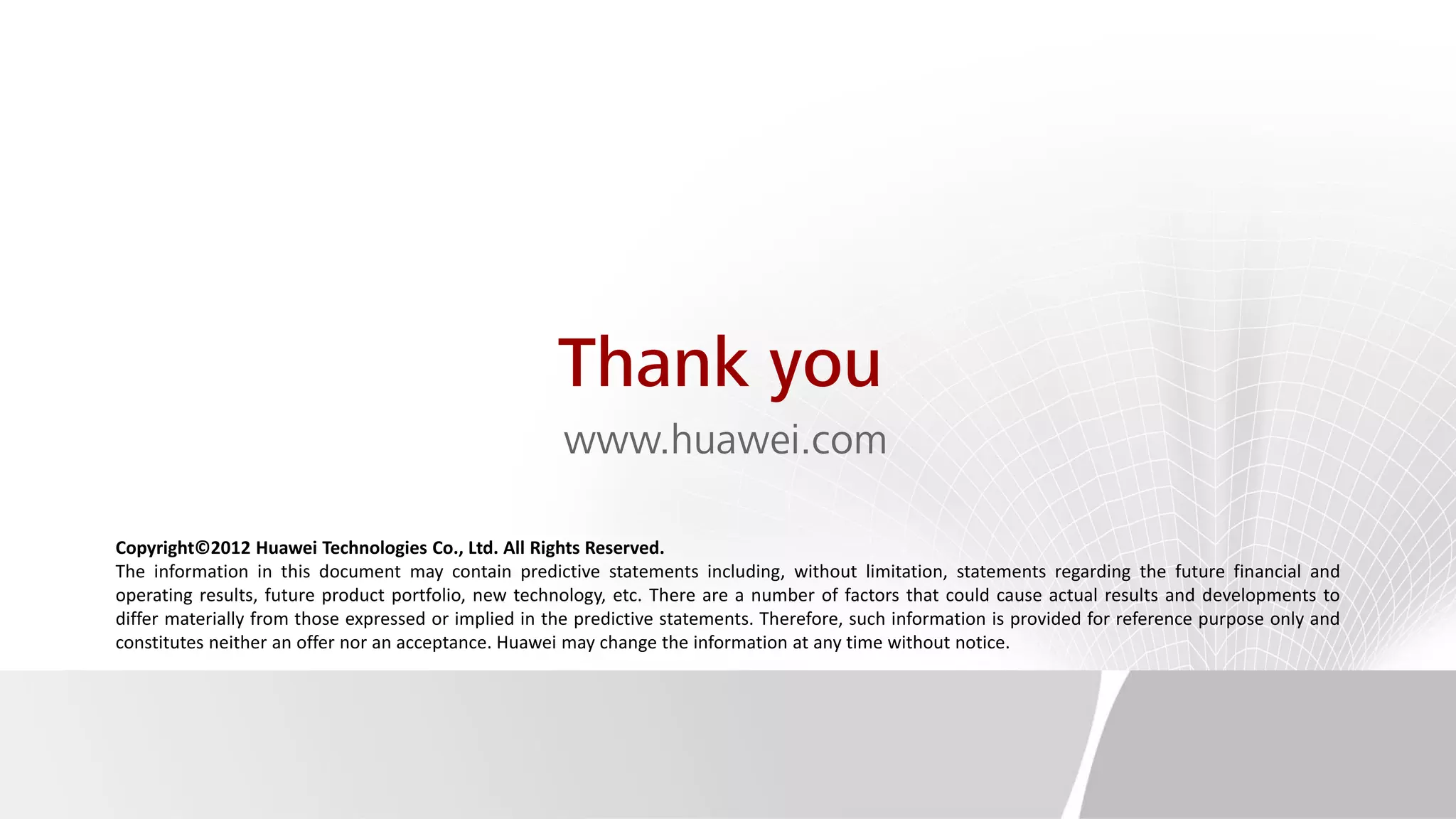 4G LTE Network – an update from Huawei | PPT