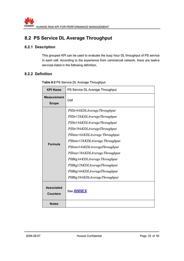 Huawei ran kpi_for_performance_managemen | PDF | Computer Networking ...