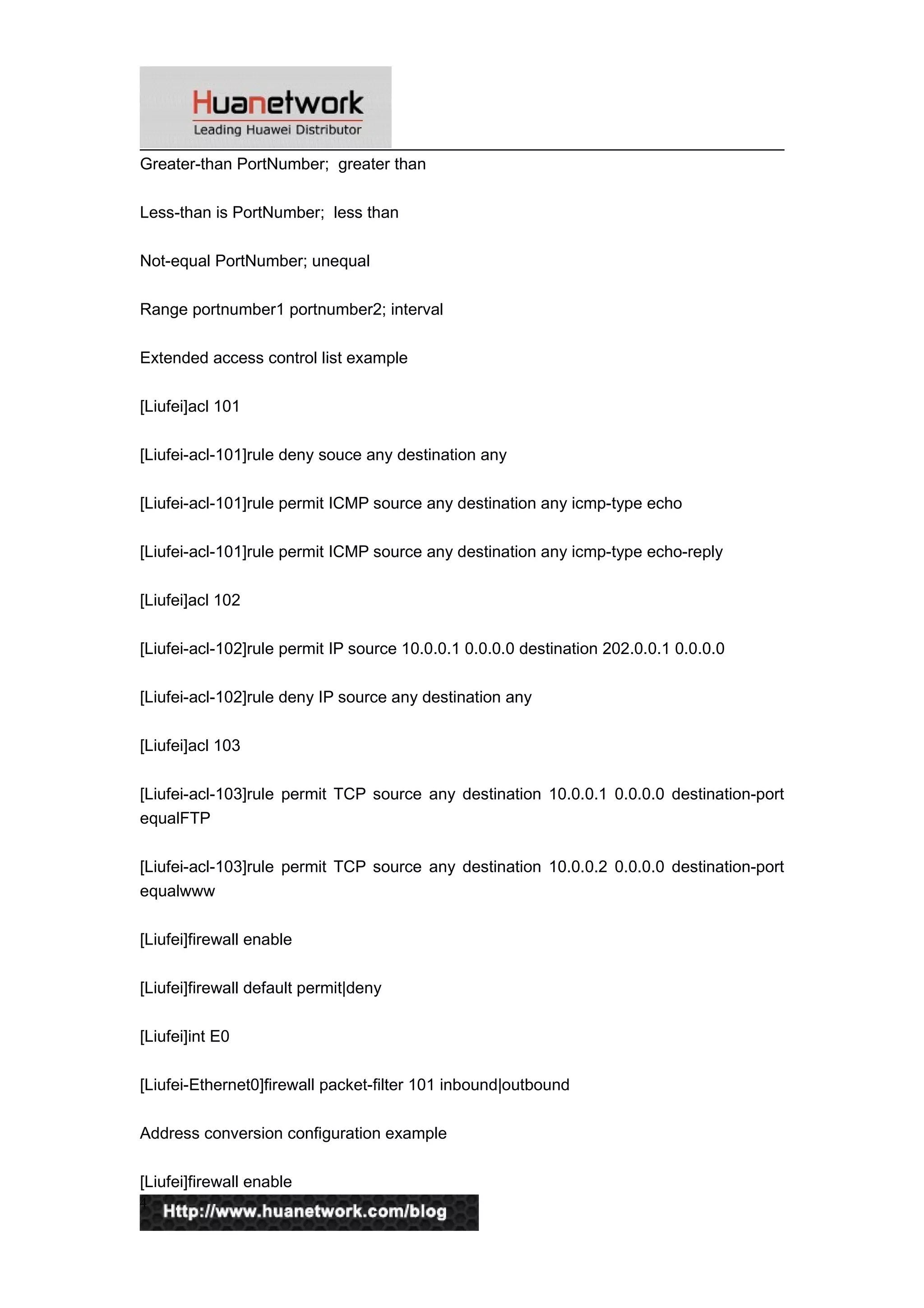 Huawei Router Basic Configuration Command | DOC