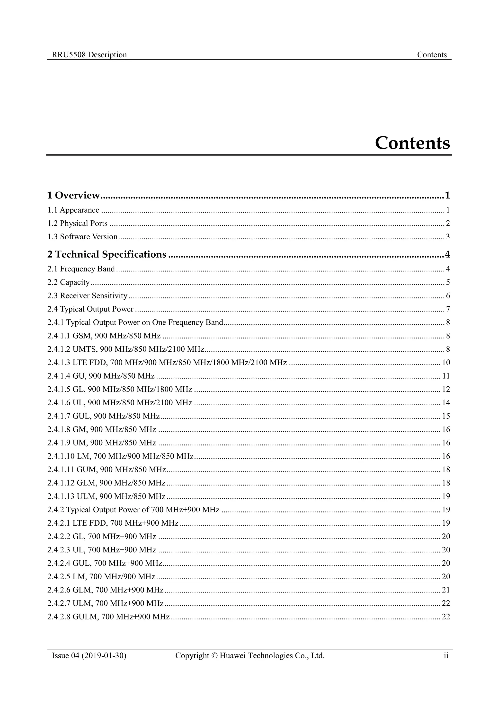 Huawei rru5508 description | PDF