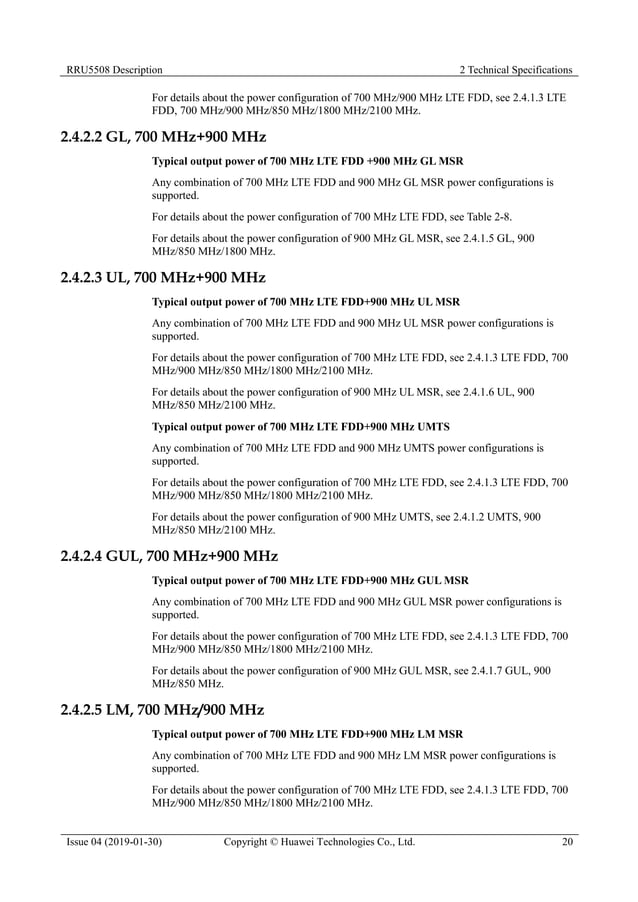 Huawei rru5508 description | PDF